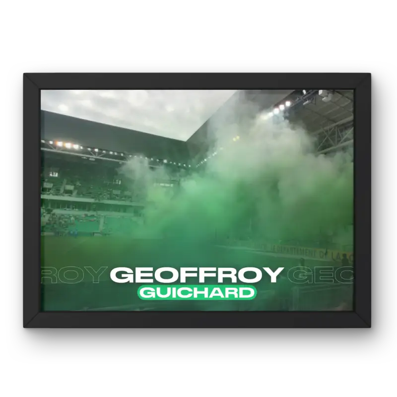 Cadre Foot - Cadre Geoffroy-Guichard | L'âme des Verts – Cadre Perso