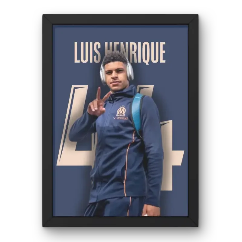 Cadre Foot - Cadre Henrique OM - Nouveau Talent Phocéen – Cadre Perso