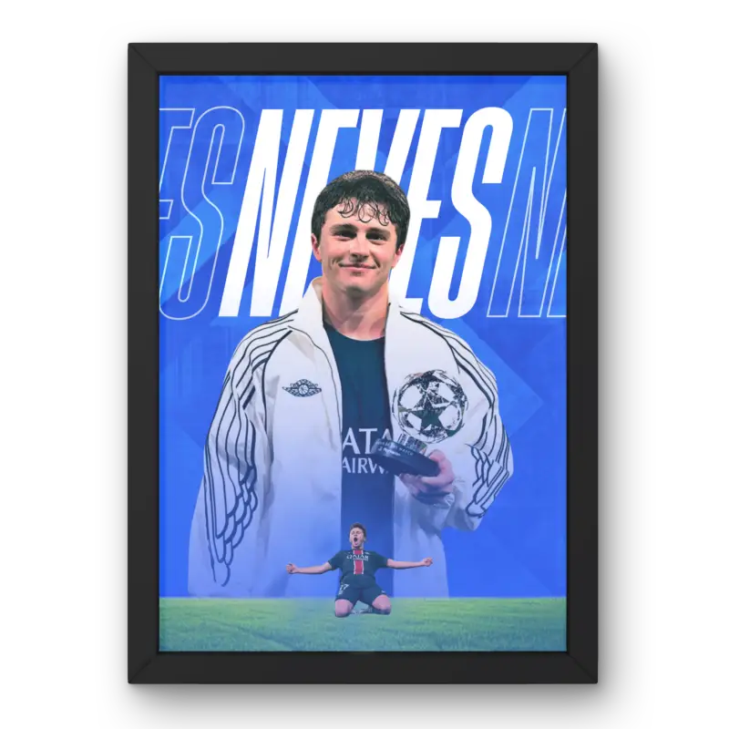Football Frame - João Neves Frame - PSG – Cadre Perso