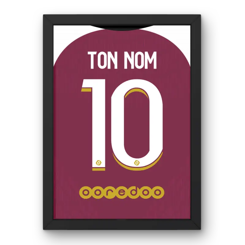 PSG Third Frame 2020-2021 | Personalized Football Fan Frame – Cadre Perso